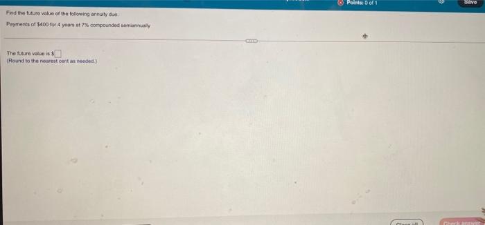 Solved Points of SOVO Find the future value of the following | Chegg.com