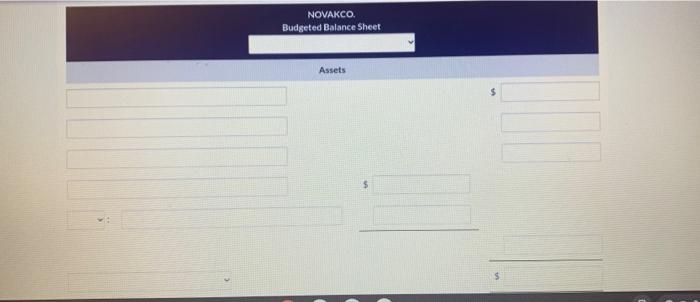 Solved The Sunstate Bank has asked Novak Co, for a budgeted | Chegg.com