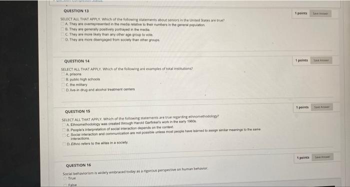 Solved 1 points Save Answer QUESTION 10 Some argue that | Chegg.com