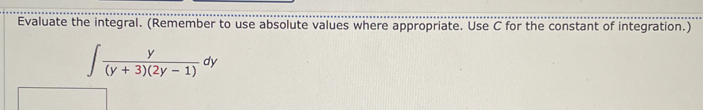 Solved Evaluate the integral. (Remember to use absolute | Chegg.com