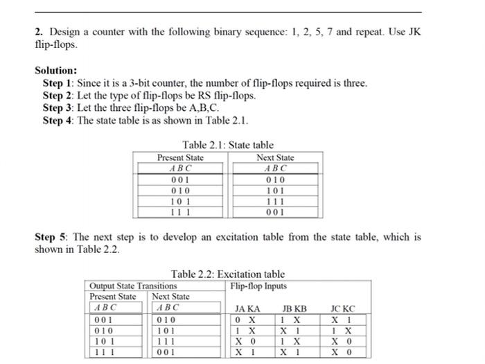 Solved use JK flip flop to design this sequencer. ignore the | Chegg.com