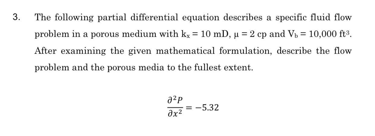 Solved The following partial differential equation describes | Chegg.com