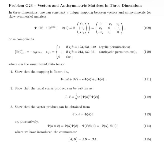 Solved Problem H19 - Infinitesimal Rotations and SO(3) | Chegg.com