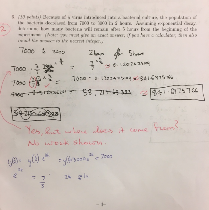 Solved 6. (10 points) Because of a virus introduced into a | Chegg.com