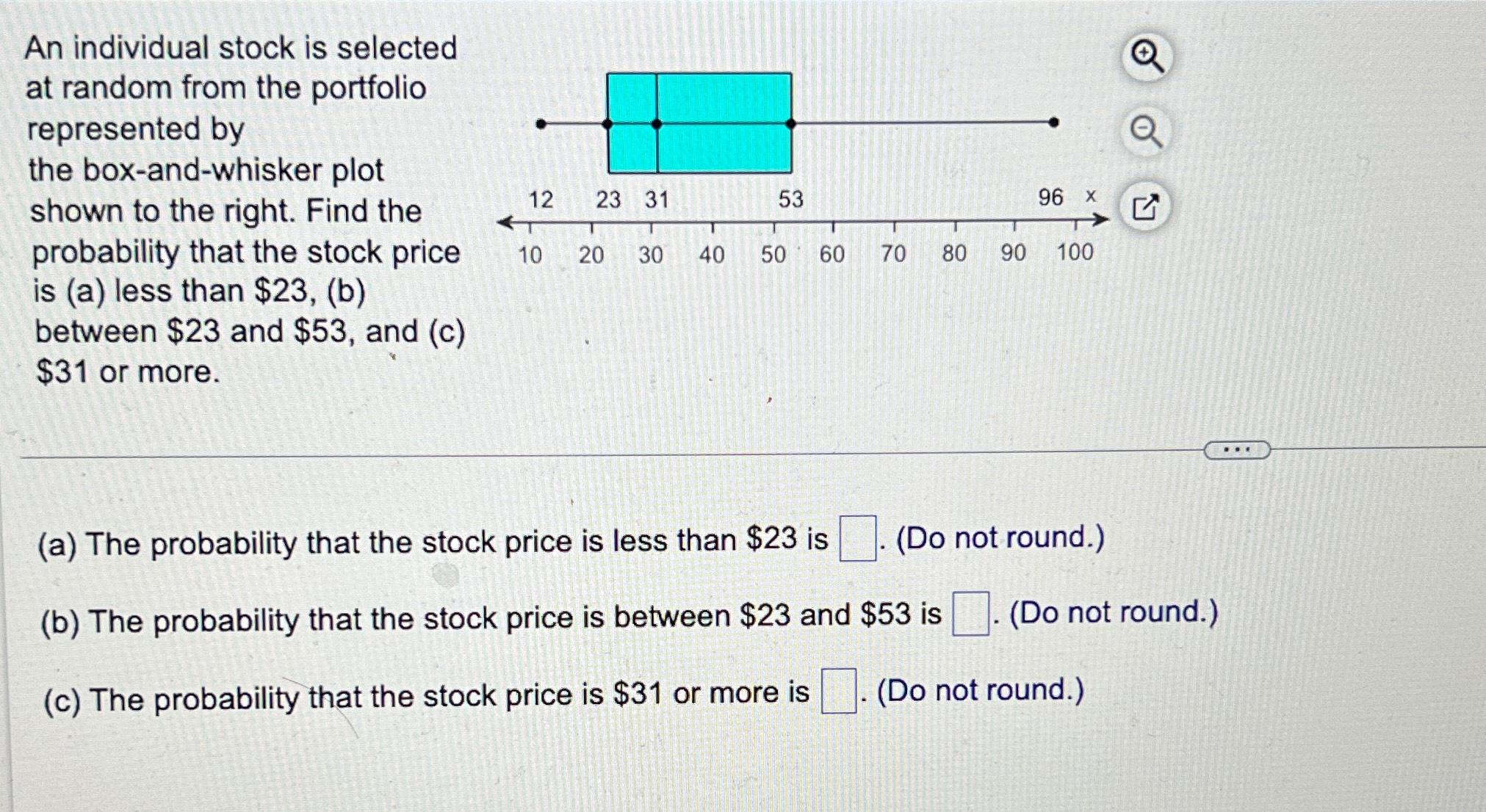 Solved An individual stock is selected at random from the | Chegg.com