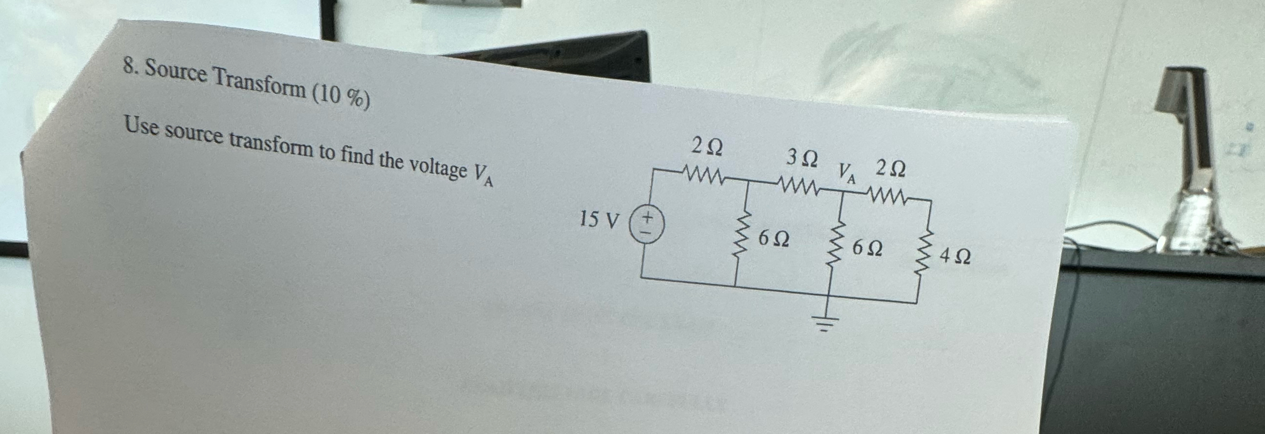 Source Transform (10%)Use source transform to find | Chegg.com