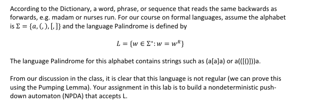 Solved use pushdown automaton on jflap and show screen shots | Chegg.com