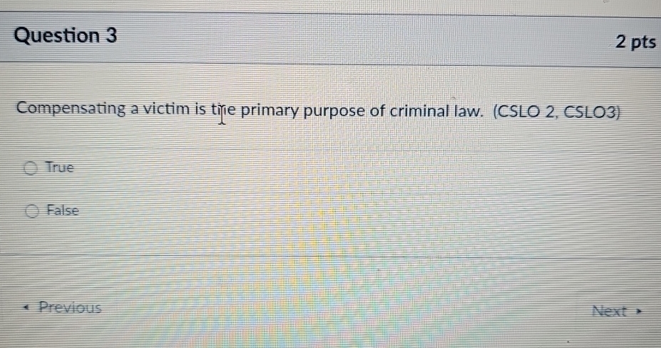 Solved Question 32 ﻿ptsCompensating a victim is tirie | Chegg.com