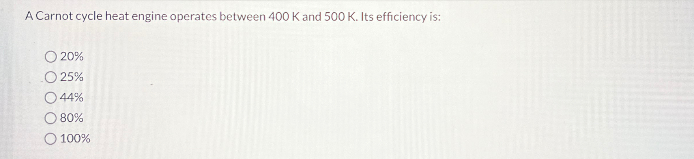 Solved A Carnot cycle heat engine operates between 400K ﻿and | Chegg.com