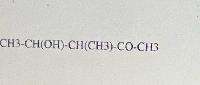 Solved CH3-CH(OH)-CH(CH3)-CO-CH3 | Chegg.com