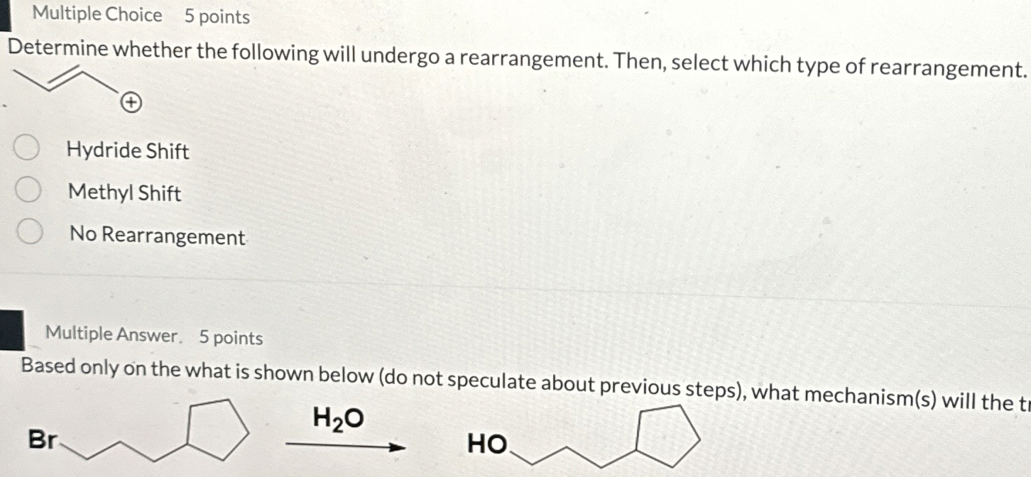 Solved Multiple Choice5 ﻿pointsDetermine whether the | Chegg.com