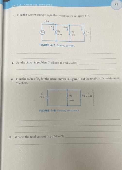 Solved 7 Find The Current Through R3 In The Circuit Shown