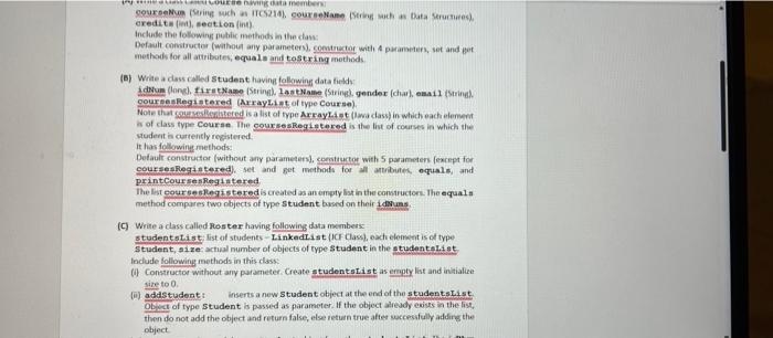 Solved Ata members COUN (String such as ITC9214) CourseName | Chegg.com