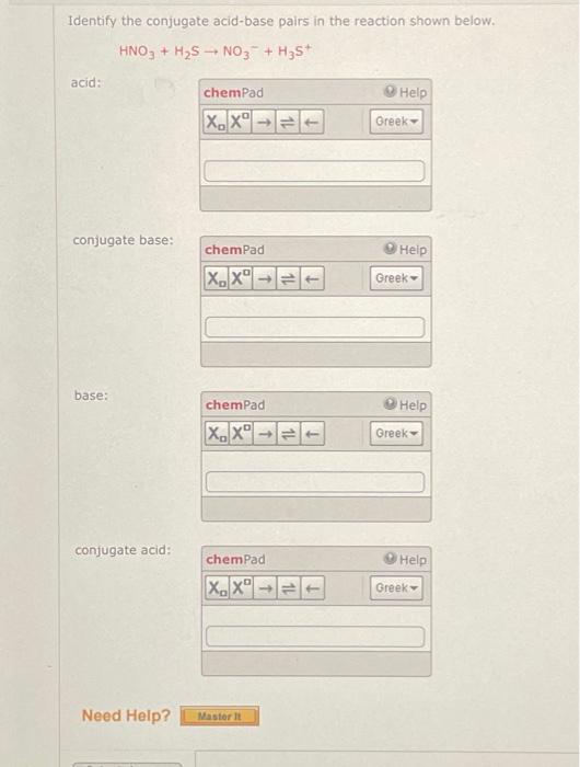 Solved Identify the conjugate acid-base pairs in the | Chegg.com