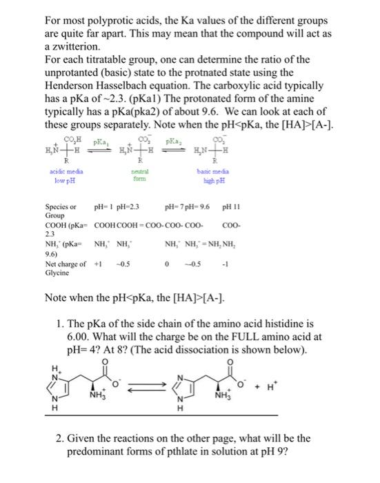 Solved For most polyprotic acids, the Ka values of the | Chegg.com