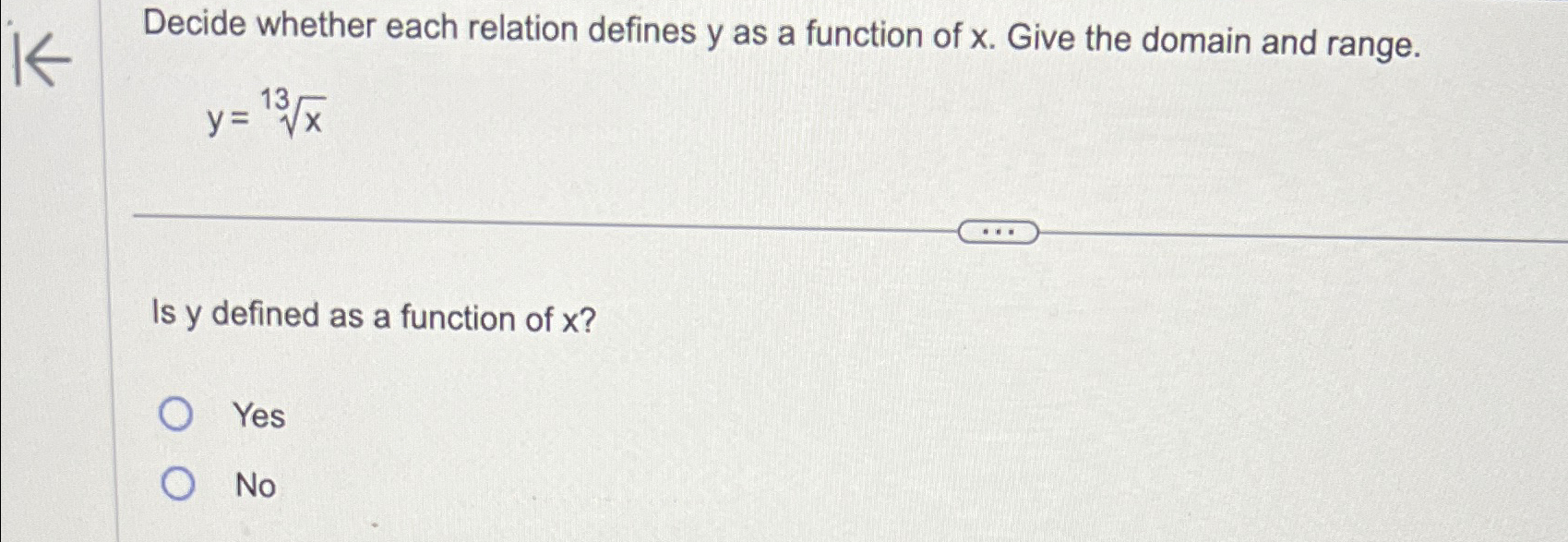 Solved Decide whether each relation defines y ﻿as a function | Chegg.com