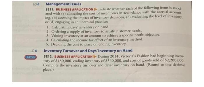 Solved LIFO Method: Periodic Inventory System SE5. Using the | Chegg.com