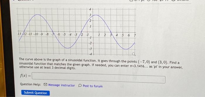 Solved 4 3 2 13 12 -11 -10-9-8--6 -5 -4 -3 -2 -1 -1 -2 -3 -4 | Chegg.com