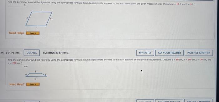 Solved Find the distance around the figure by using the | Chegg.com