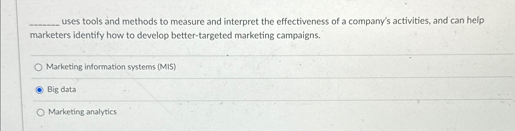Solved uses tools and methods to measure and interpret the | Chegg.com