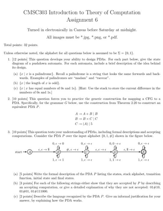 Solved Total points: 32 points. Unless otherwise noted, the | Chegg.com Solved Total points: 32 points. Unless otherwise noted, the | Chegg.com