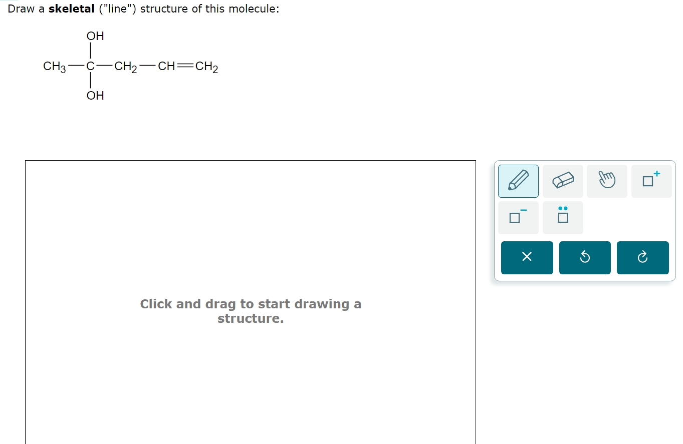 Solved Draw a skeletal ("line") ﻿structure of this | Chegg.com