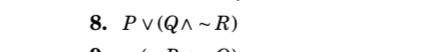 Solved 8. PVQ^-R) Exercises for Section 2.5 Write a truth | Chegg.com