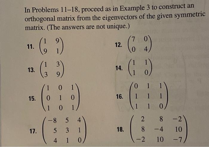 Solved In Problems 11-18, proceed as in Example 3 to | Chegg.com