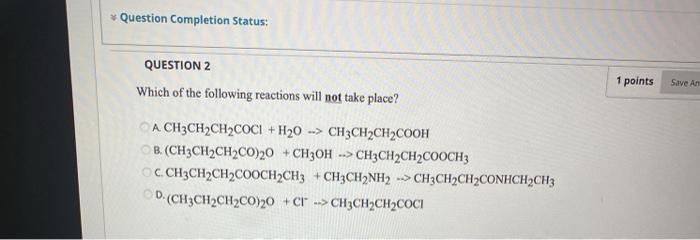 Solved Question Completion Status: QUESTION 2 Which of the | Chegg.com