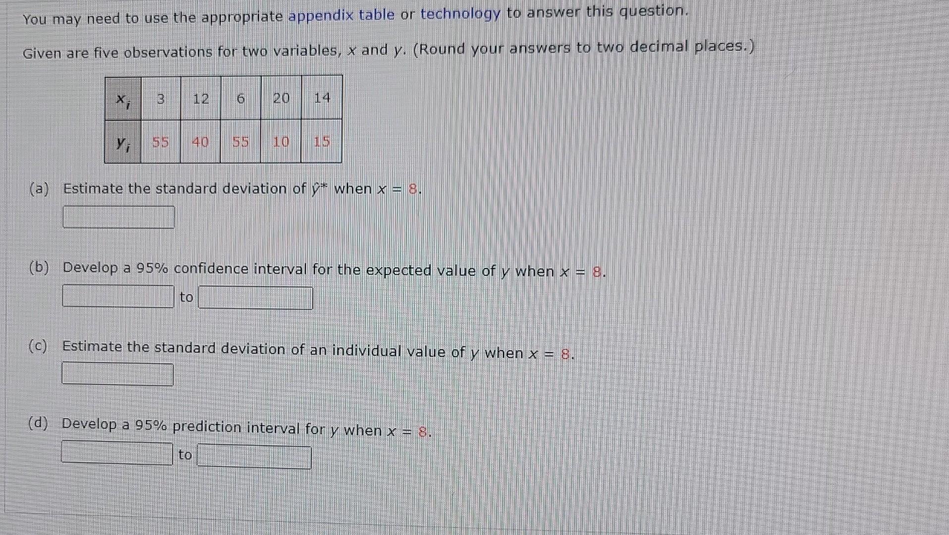 Solved You may need to use the appropriate appendix table or | Chegg.com