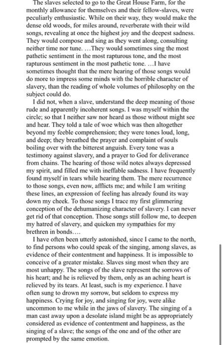 Solved ...[Colonel Edward Lloyd's] plantation is about | Chegg.com