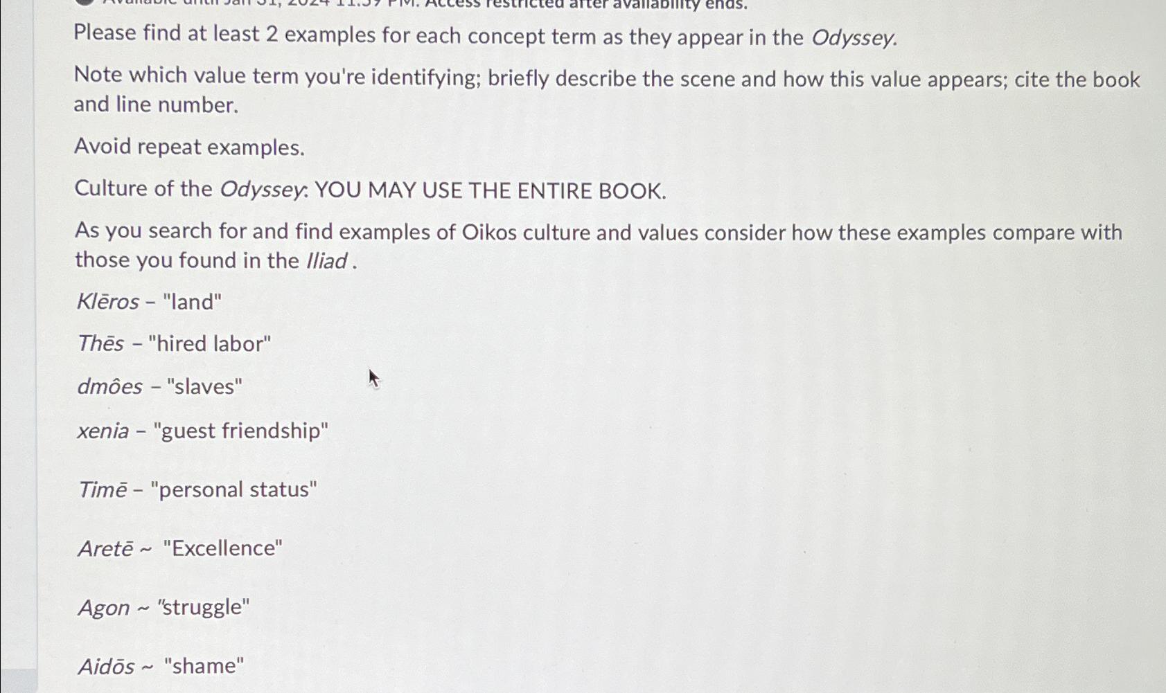 Solved Please find at least 2 ﻿examples for each concept | Chegg.com