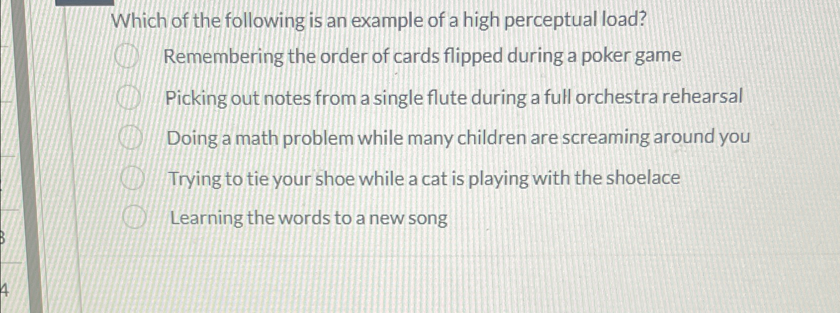 Solved Which of the following is an example of a high | Chegg.com