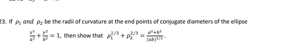 Solved 3. If \( \rho_{1} \) and \( \rho_{2} \) be the radii | Chegg.com