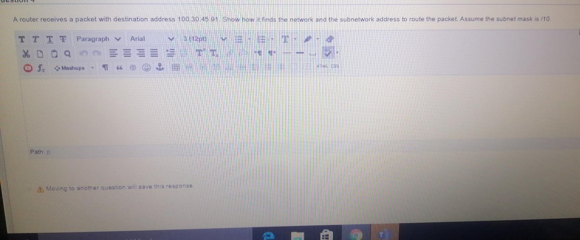 Solved A router receives a packet with destination address | Chegg.com