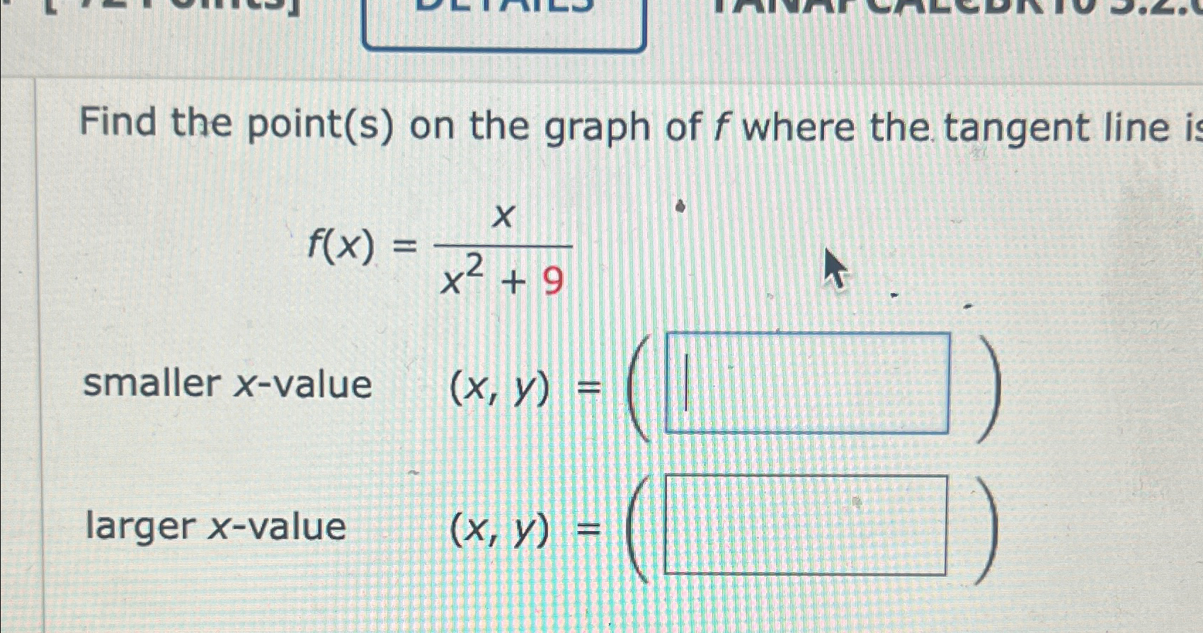 Solved Find the point(s) ﻿on the graph of f ﻿where the | Chegg.com