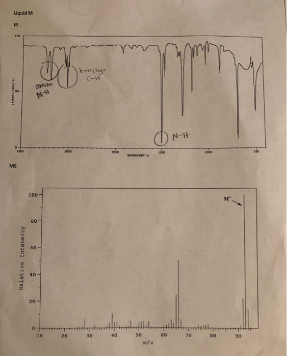 Solved -NH2 Liquid M H-NMR Parmine - triplet, 2H - triplet, | Chegg.com