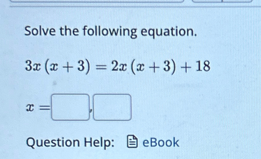 Solved Solve the following | Chegg.com