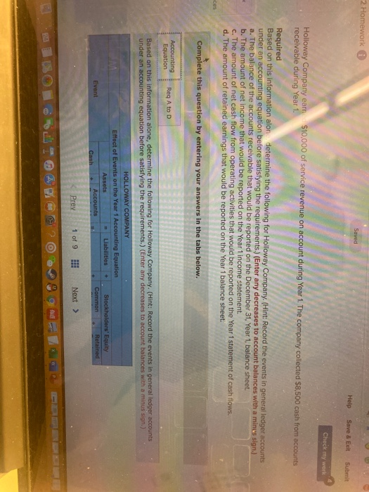Solved 2 Homework Help Save & Exit Submit Check my work | Chegg.com