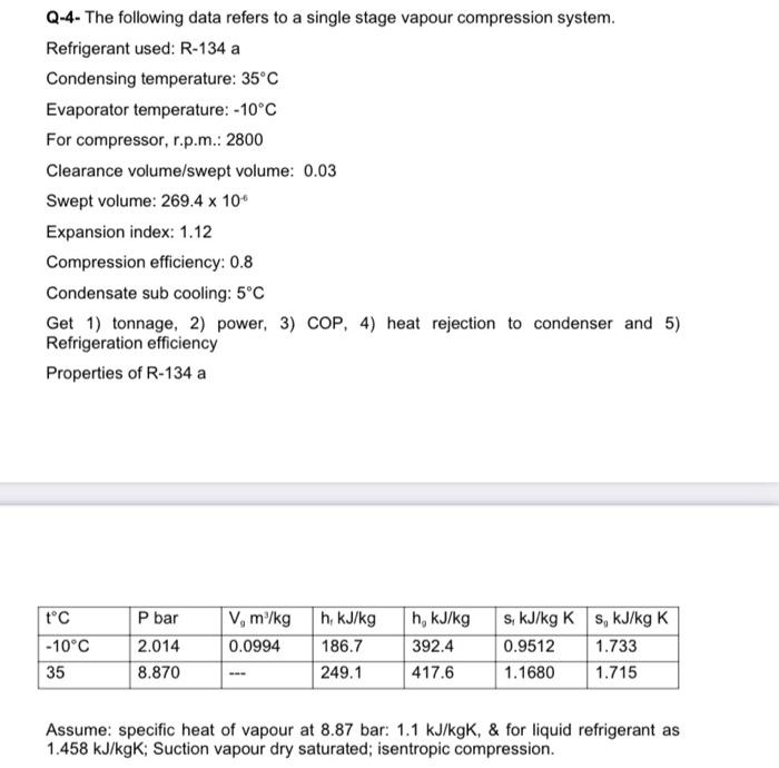 Solved Q-4- The following data refers to a single stage | Chegg.com