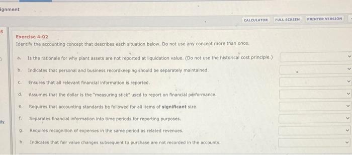 Solved ignment CALCULATOR FULL SCREEN PRINTER VERSION s a. | Chegg.com