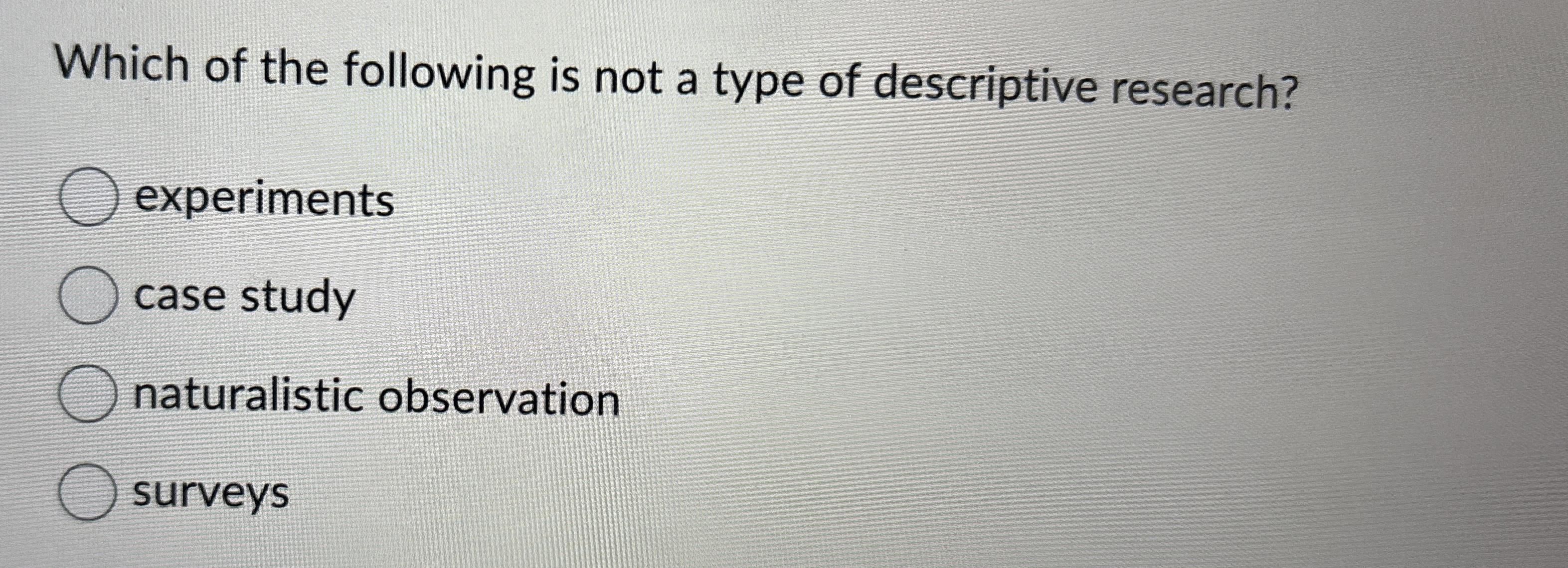 Solved Which of the following is not a type of descriptive | Chegg.com