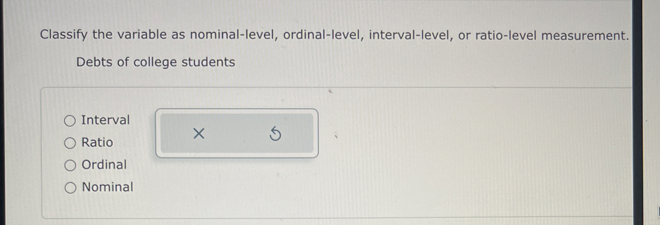 Classify the variable as nominal-level, | Chegg.com