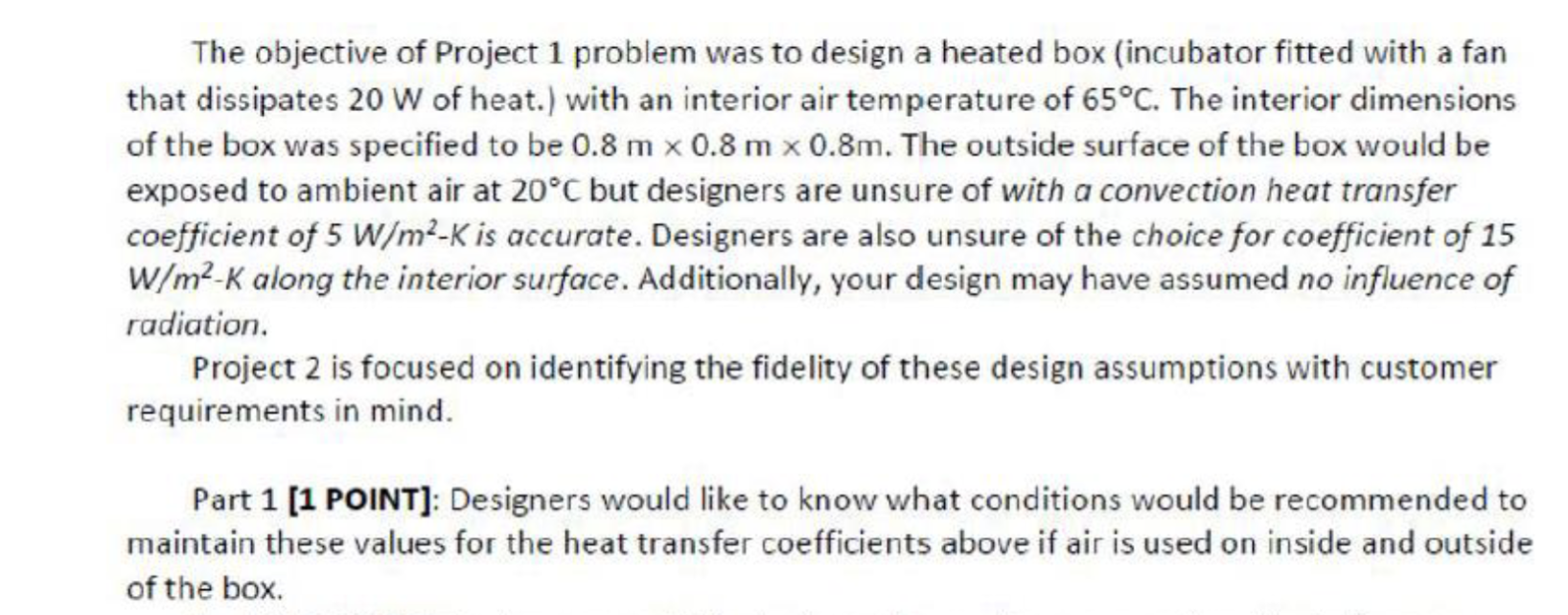 Solved The objective of Project 1 ﻿problem was to design a | Chegg.com
