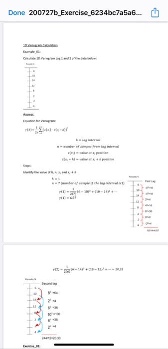 Done 200727b_Exercise_6234bc7a5a6... 10 Variogram | Chegg.com