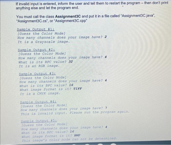 Solved Assignment 3C: Color Modes: There are three common | Chegg.com
