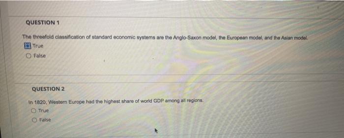 Solved The threefold classification of standard economic | Chegg.com
