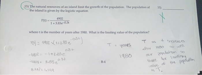 Solved 15) The natural resources of an island limit the | Chegg.com