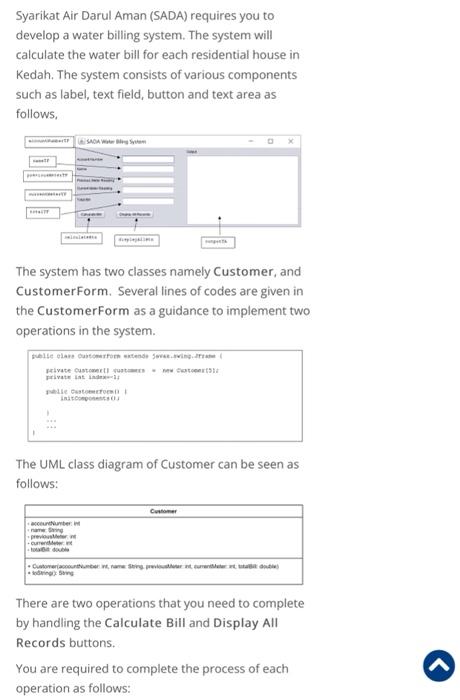Solved Syarikat Air Darul Aman (SADA) requires you to | Chegg.com