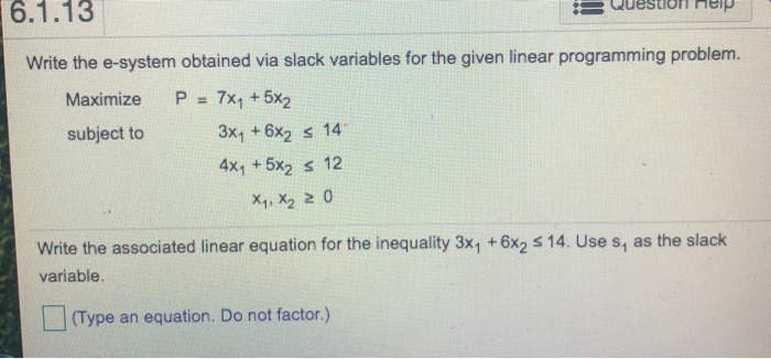 Solved 6.1.13 S Questionne Write the e-system obtained via | Chegg.com